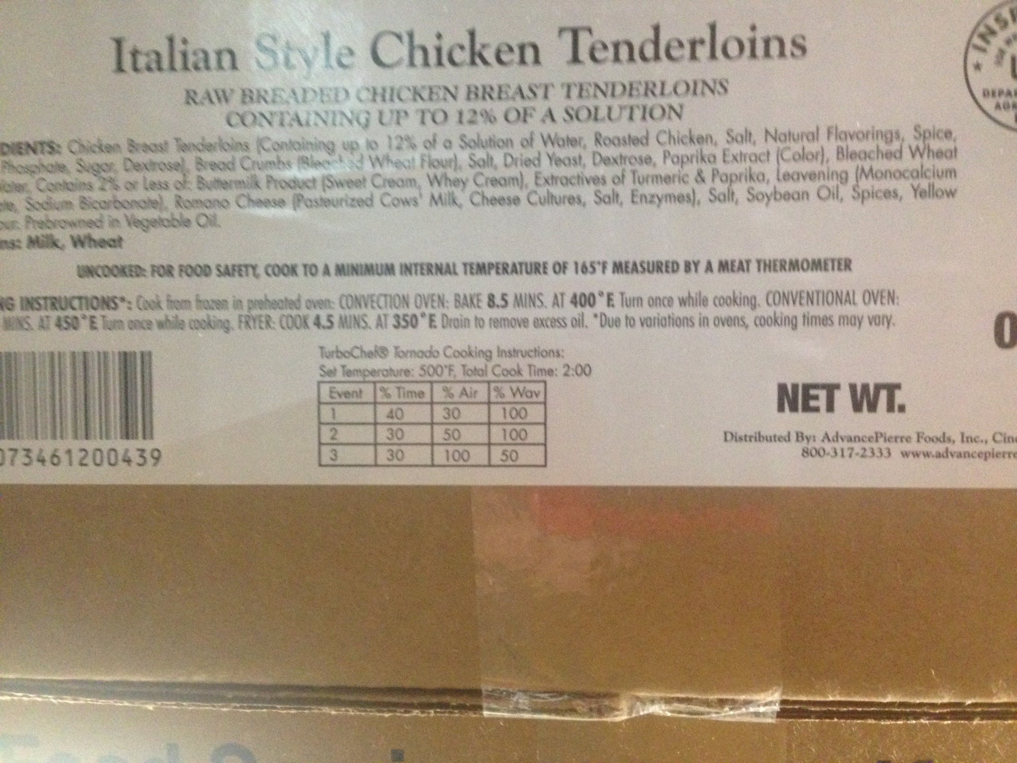 Barber Foods Italian or Crunchy Chicken Tenders – Green Mountain Food ...